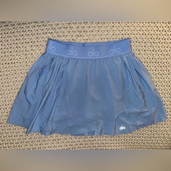 ALO Yoga | Skirts | Alo Yoga Light Blue Pleated Tennis Skirt | Poshmark